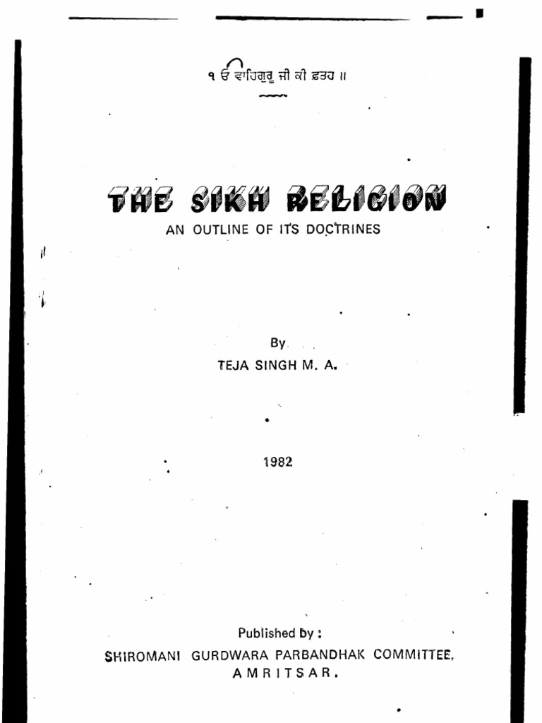 The Sikh Religion by Teja Singh MA | PDF | Guru Nanak | Sikh