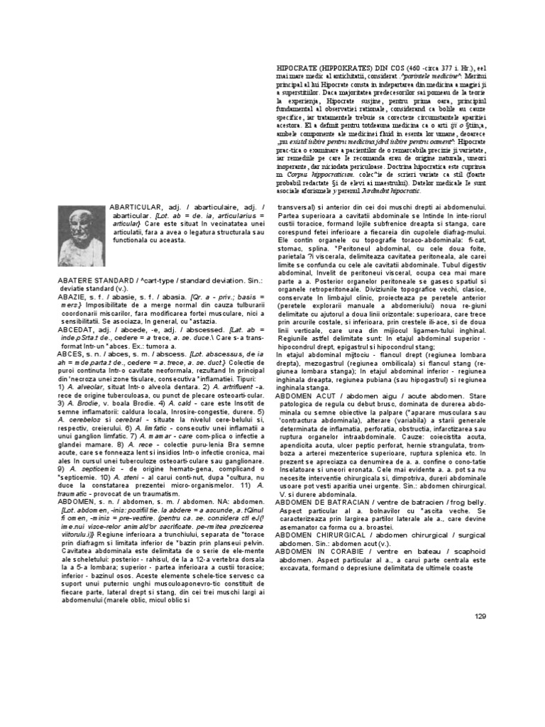 Dictionar Medical A | PDF