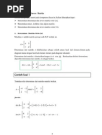 Determinan Matriks 3x3 Metode Sarrus Dan Minor-Kofaktor | PDF