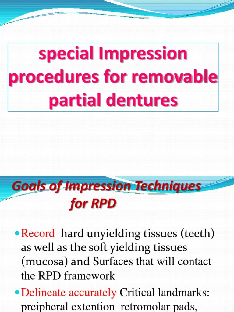 RPD Impression Modified | Dentures | Dentistry