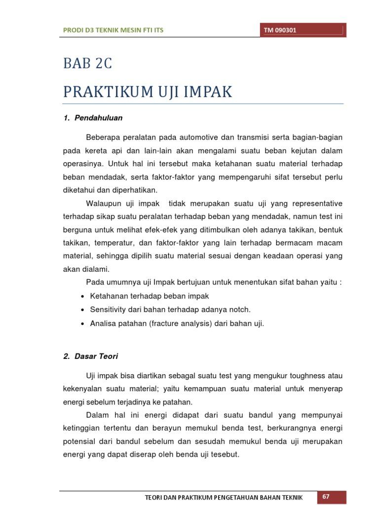 Uji Impak | PDF