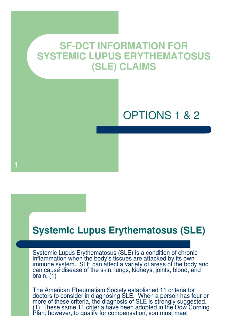 SLE Claims Guide for Patients | PDF | Systemic Lupus Erythematosus | Anemia