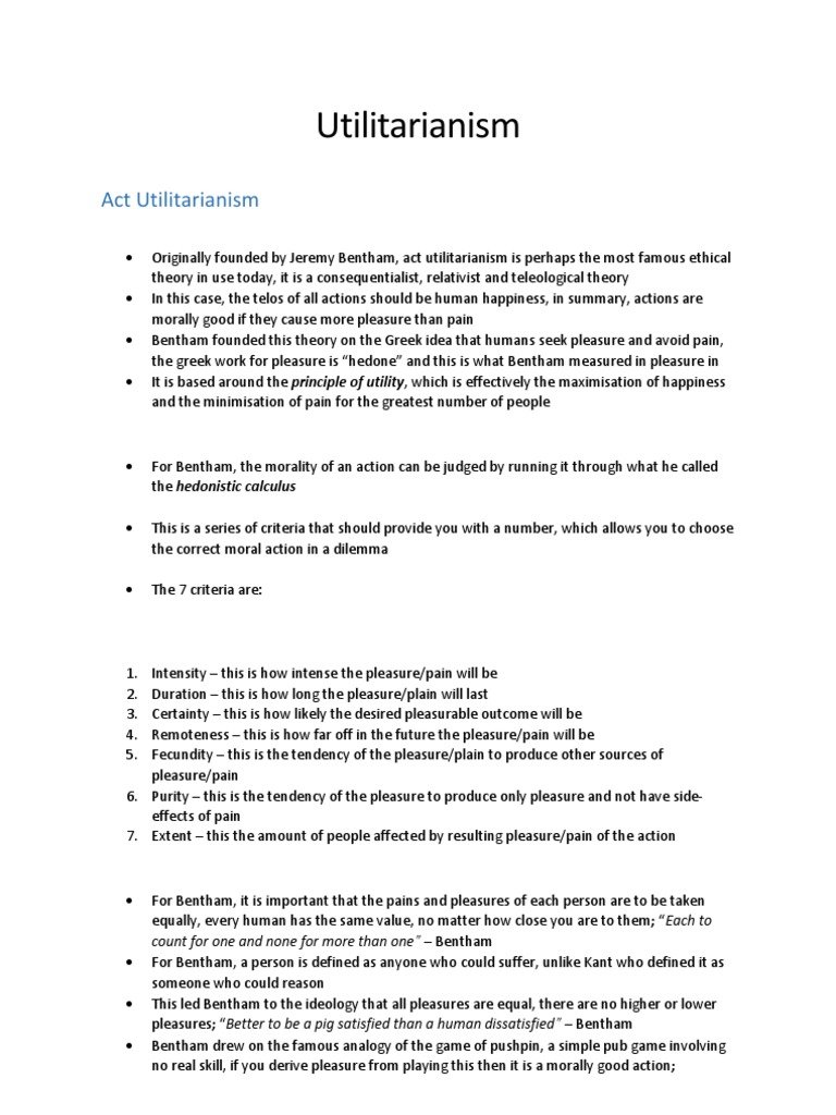 Utilitarianism | PDF | Utilitarianism | John Stuart Mill