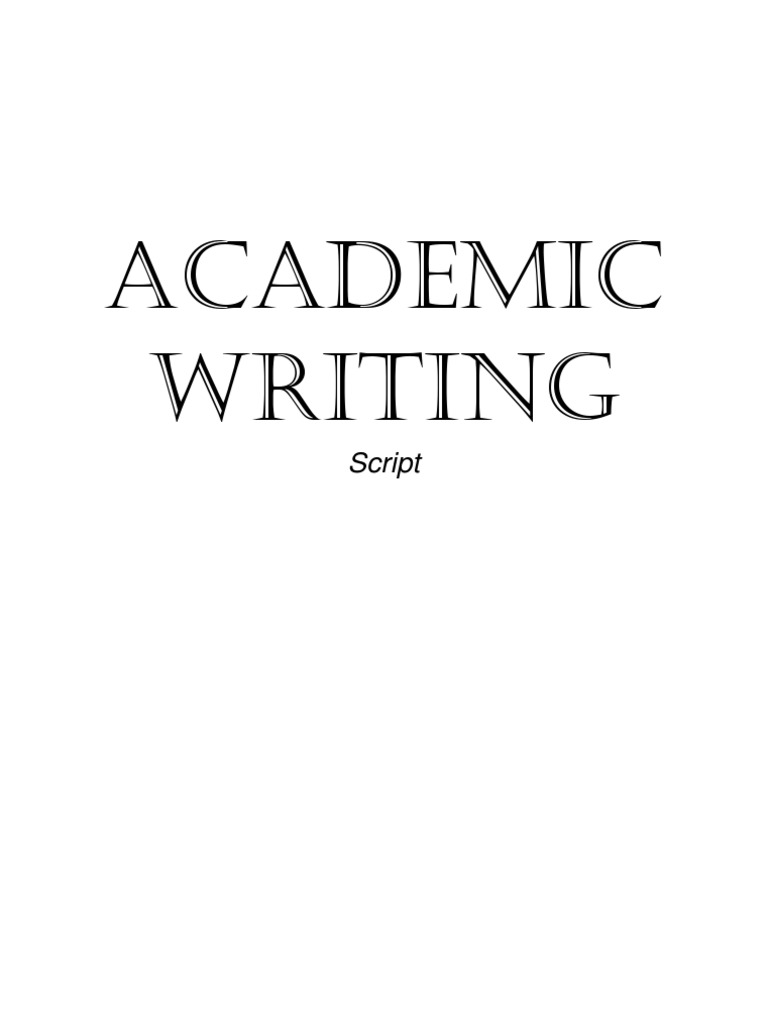 Academic Writing Script 1 | Download Free PDF | William Shakespeare ...