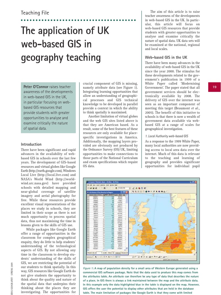 The Application of UK Web-Based GIS in Geography Teaching | PDF ...