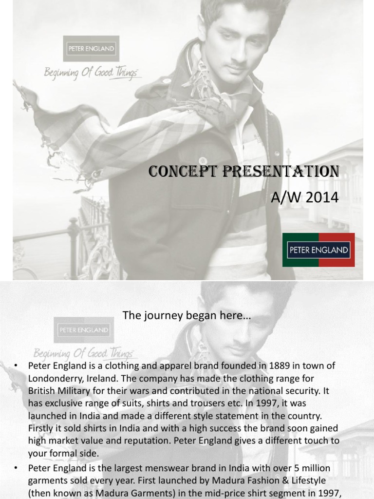 Peter England Presentation - Dipti Patel | PDF | Retail | Brand