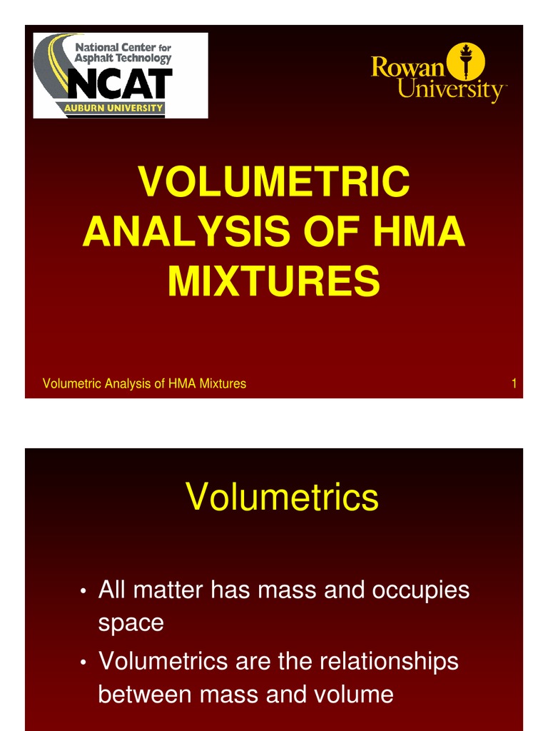 HMA Mixture Volumetric Analysis Guide | PDF