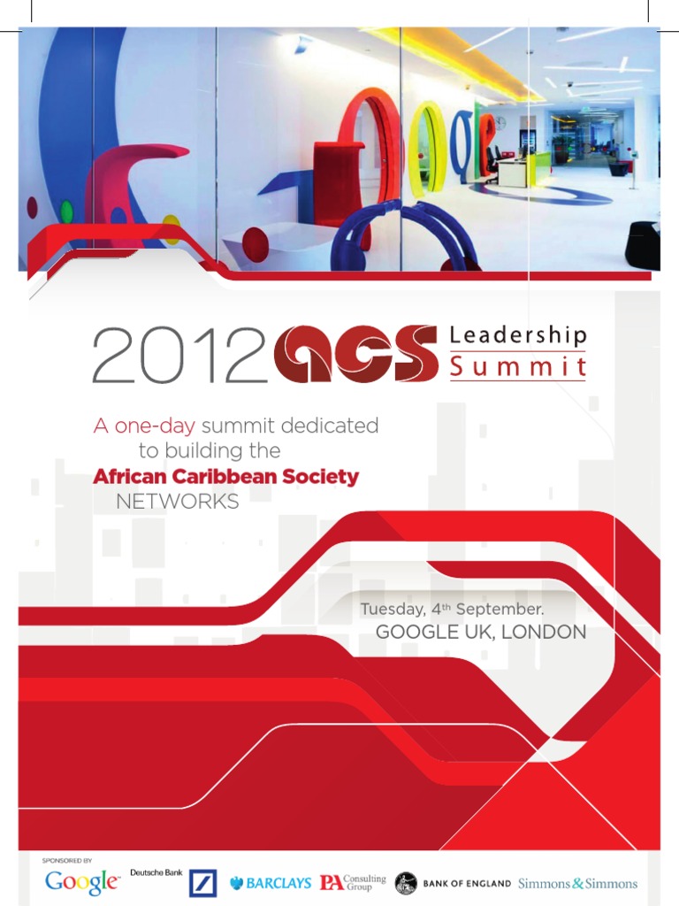 2012 ACS Leadership Summit - Brochure | PDF | Google | Barclays
