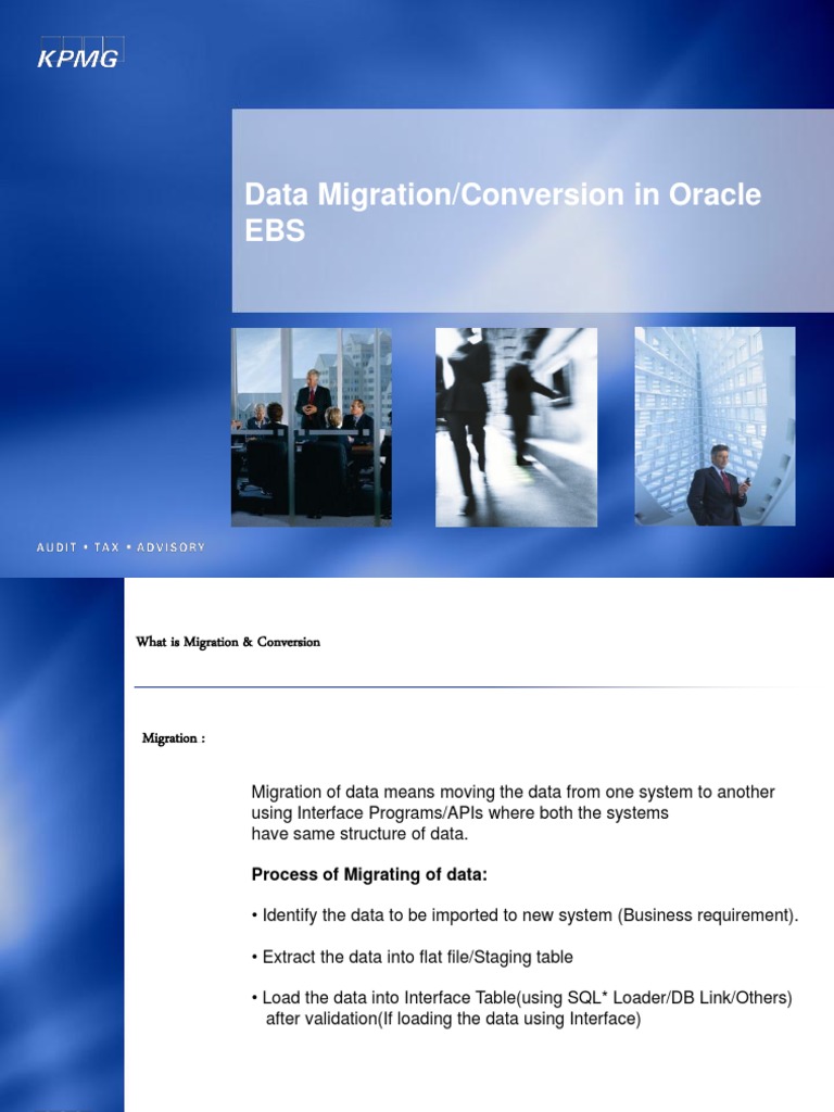 Oracle eBS Data Migration & Conversions | Download Free PDF | Application Programming Interface ...