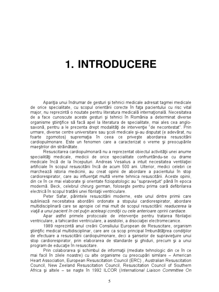 Ghid de Resuscitarea Cardiopulmonara Si Cerebrala La Adult | PDF