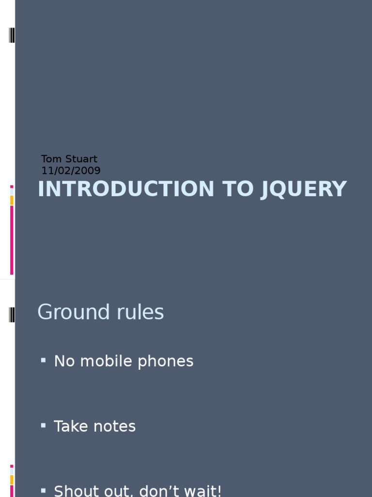 Introduction To Jquery Download Free Pdf J Query Ajax Programming