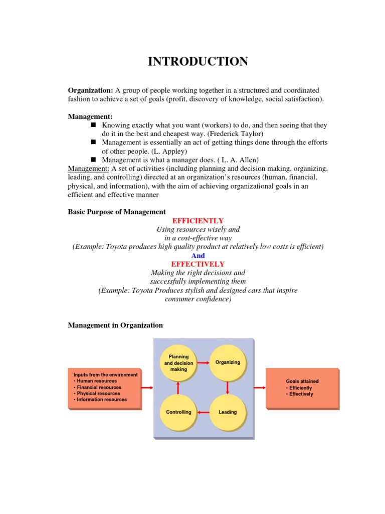 Organization: A Group of People Working Together in A Structured and ...