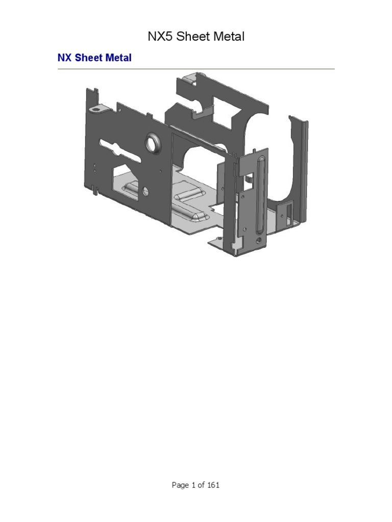 NX5 Sheet Metal Design Guide | PDF | Sheet Metal | Angle