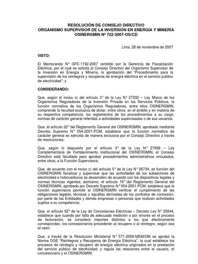 Procedimiento Reintegros Recuperos | PDF | Regulación | Protección al ...