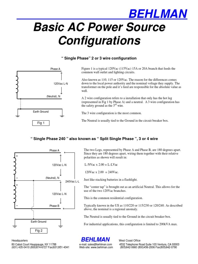 Basic AC Power Source Configurations: Behlman | Building Engineering ...