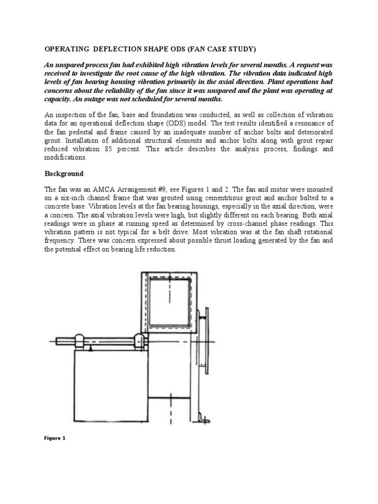 Operating Deflection Shape | PDF | Bearing (Mechanical) | Mechanical Fan