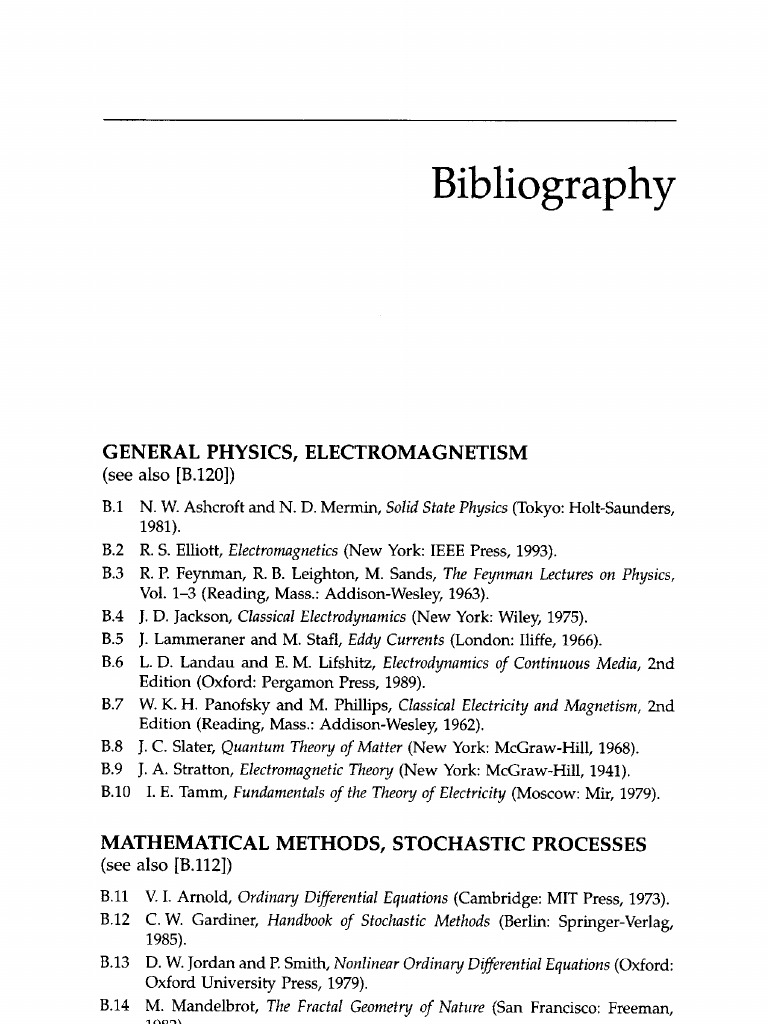 Bibliography: General Physics, Electromagnetism | PDF | Books ...