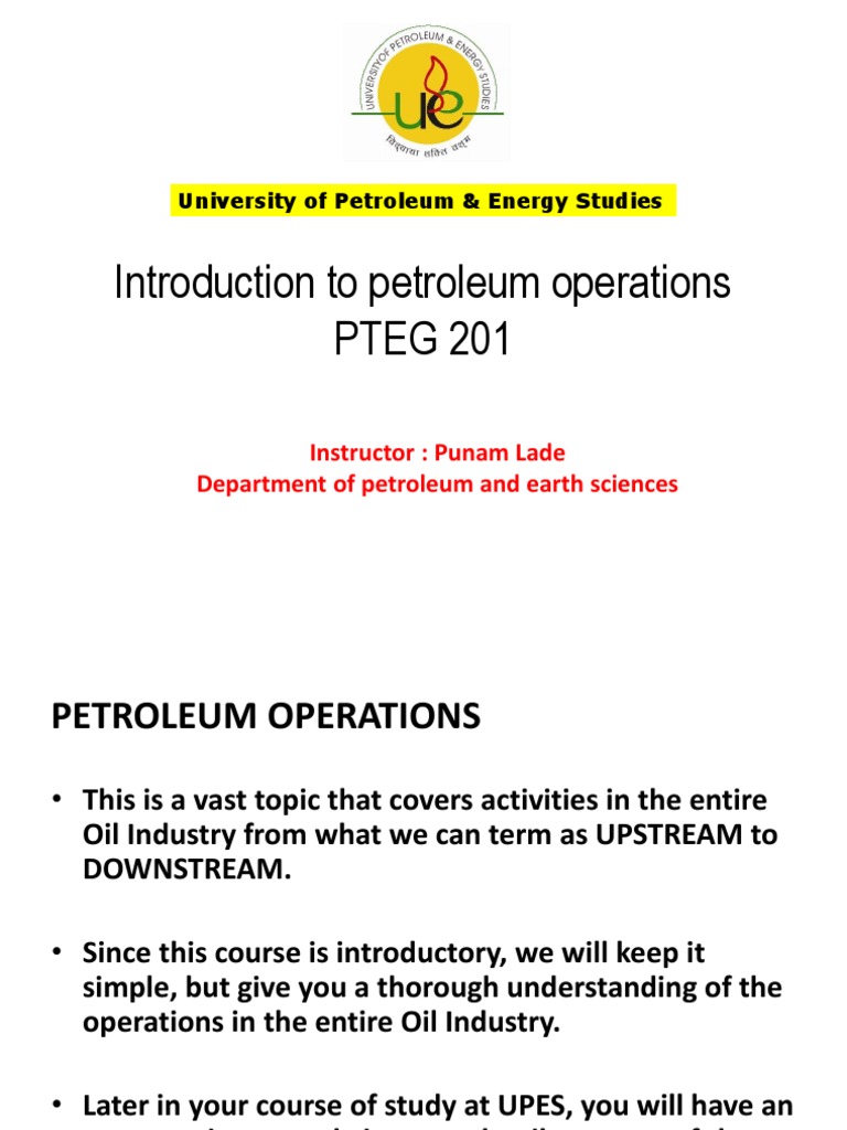 Introduction To Petroleum Engineering | PDF | Petroleum | Natural Gas