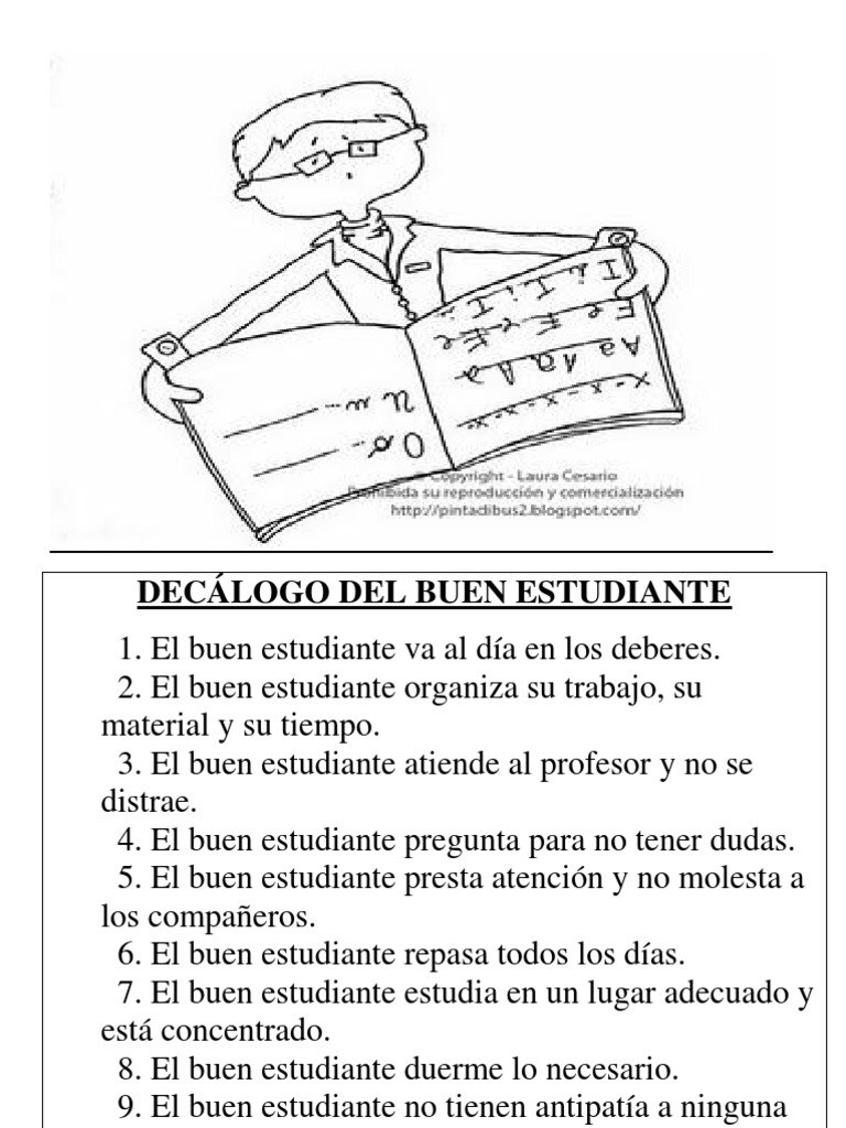 Decálogo Del Buen Estudiante | PDF