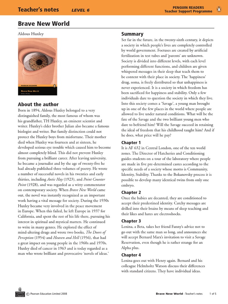 Aldous Huxley Brave New World PDF | PDF