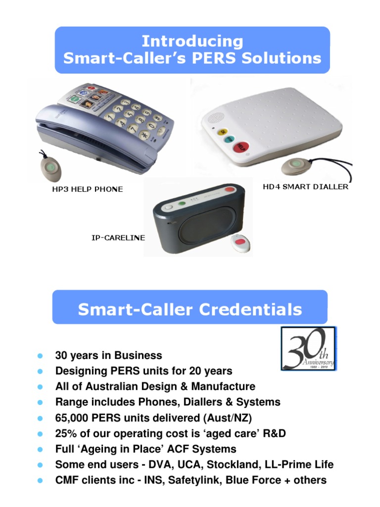 SMART_CALLER_PERS_PRESENTATION2.pdf | Telephone | Wireless