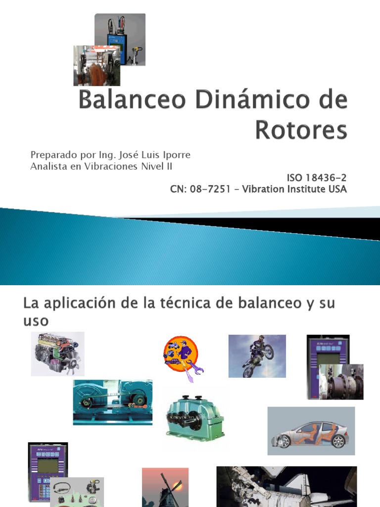 Balanceo Dinamico de Rotores | Motor diesel | Rotación