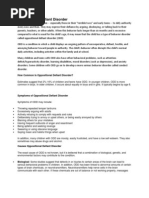 Oppositional Defiant Disorder (ODD) Parent Handout | PDF | Diagnostic ...