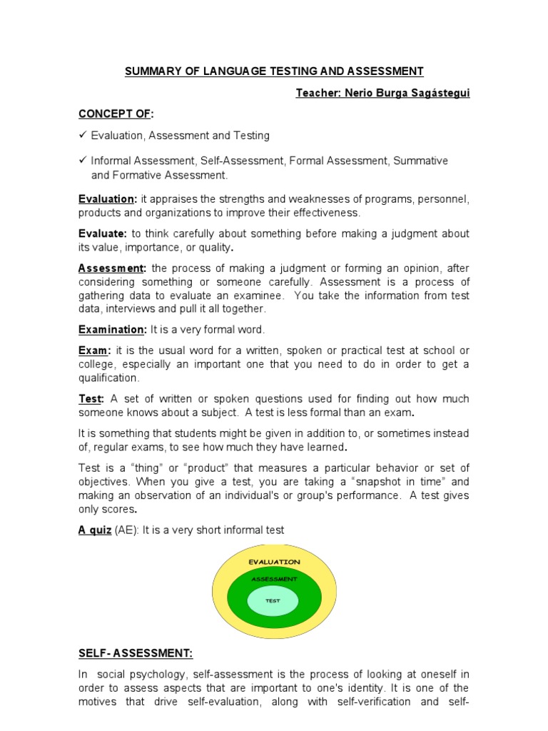 Language Testing and Assessment | PDF | Educational Assessment | Test ...