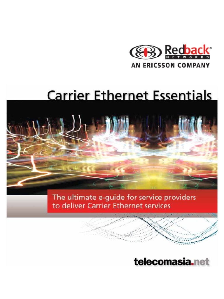 Carrier Ethernet Essentials | PDF | Computer Network | Ethernet