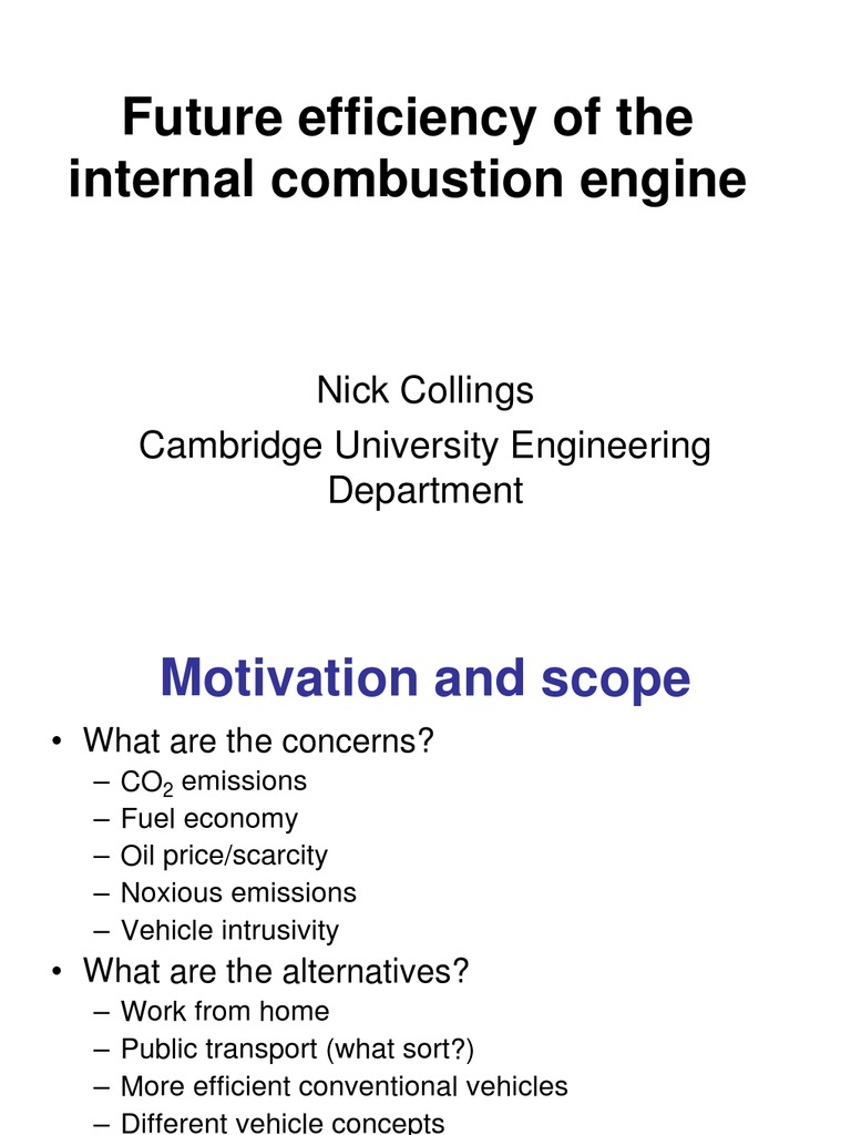 Future of Engines | PDF | Hybrid Vehicle | Internal Combustion Engine