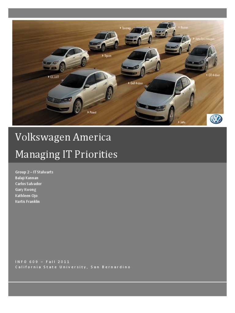 Managing IT Priorities at VWoA | PDF | Volkswagen Group | Service ...