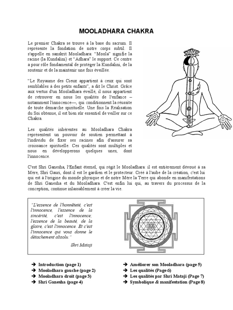 Activation du Mooladhara Chakra | PDF | Kundalini (sanskrit) | Spiritualité
