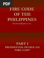 PD 1185 Fire Code of The Philippines | PDF | Fire Safety | Fires