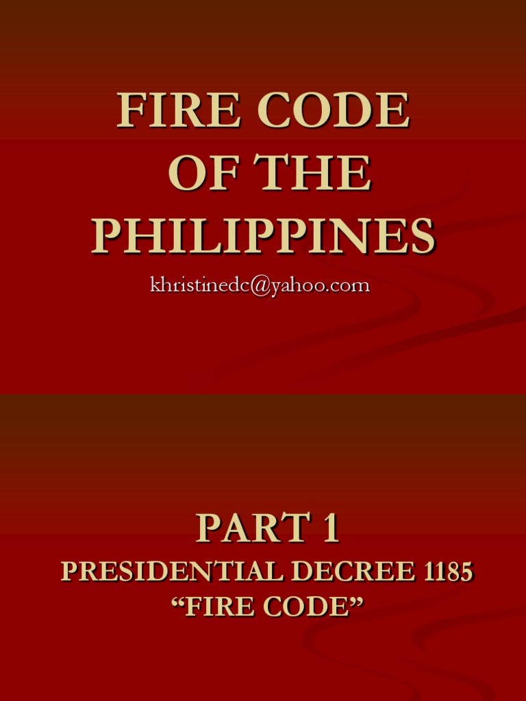 Fire Code of The Philippines (LGU Role) | PDF