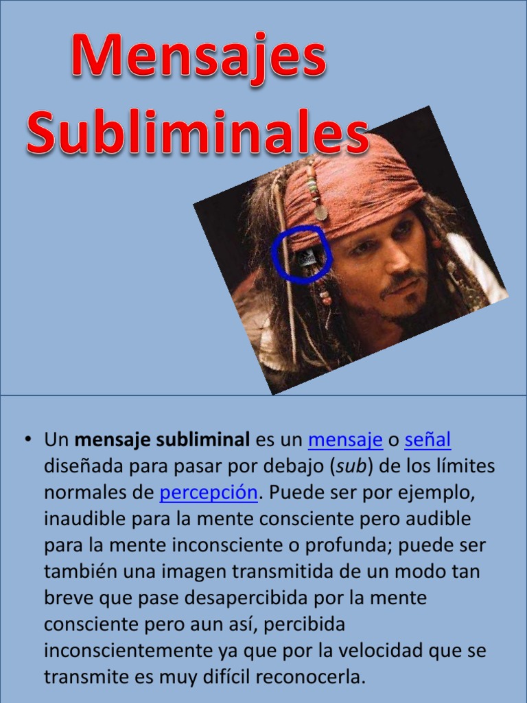 Mensajes Subliminales | PDF | Procesos mentales | Percepción