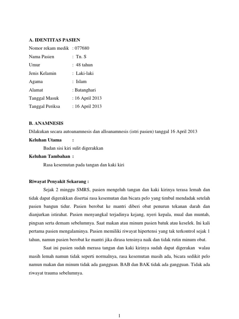 Laporan Kasus SNH | PDF | Pengembangan Diri | Kesehatan Holistik
