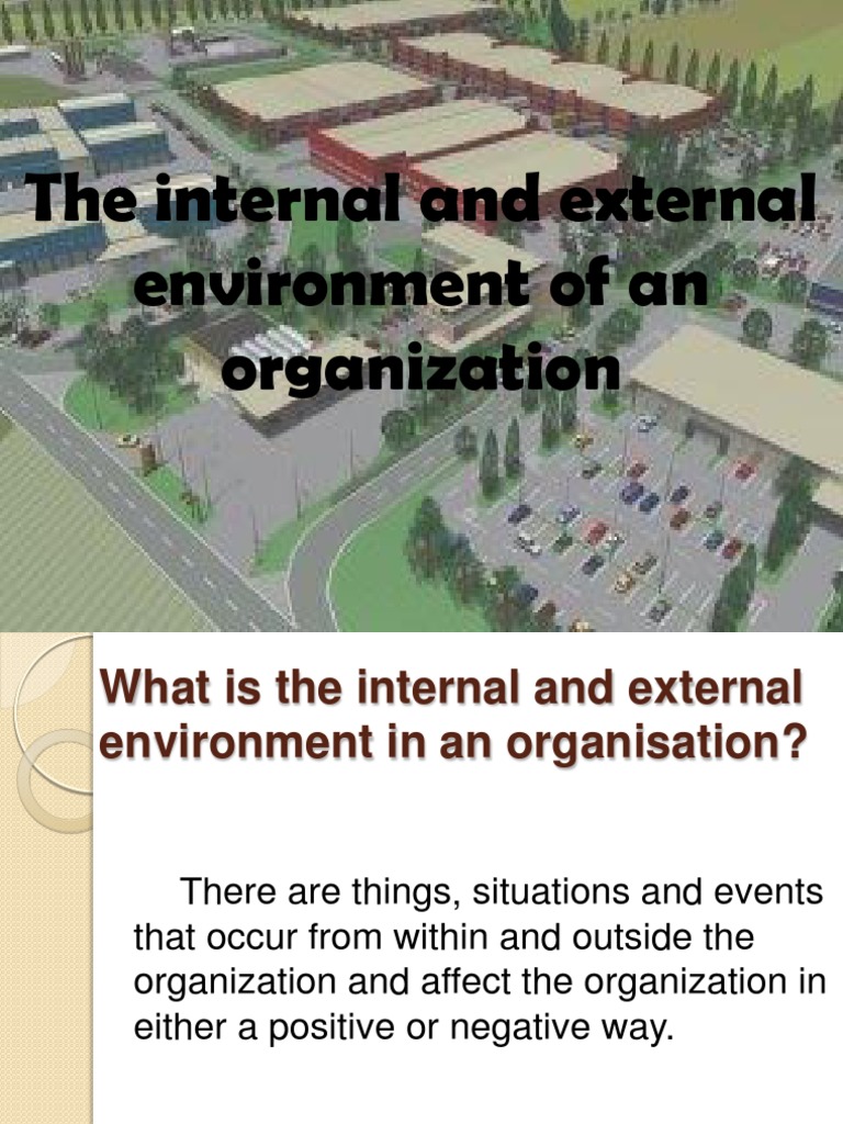 The Internal and External Environment of an Organization | Swot ...