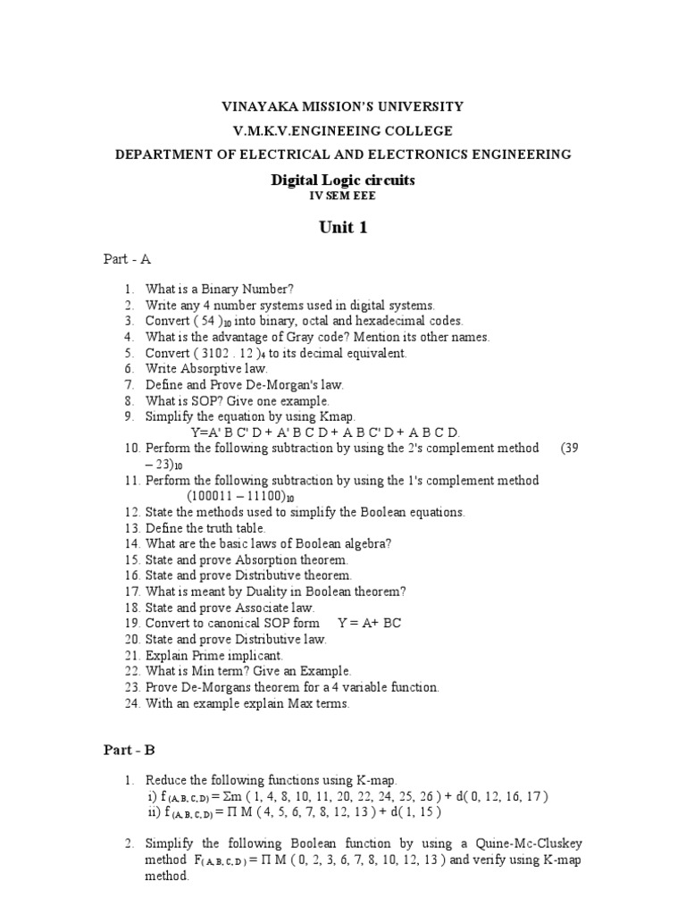 Digital Logic Circuits | PDF | Electronic Circuits | Digital Electronics