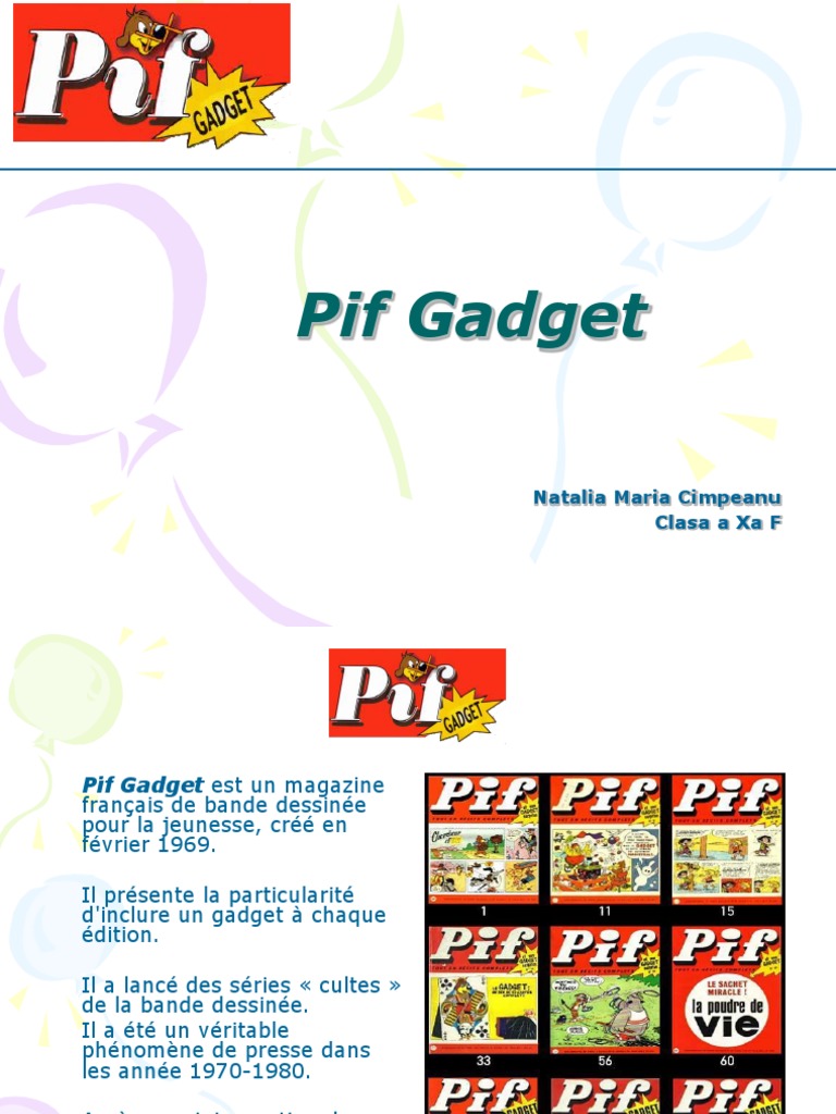 Histoire du magazine Pif Gadget | PDF | Bandes dessinées belges ...