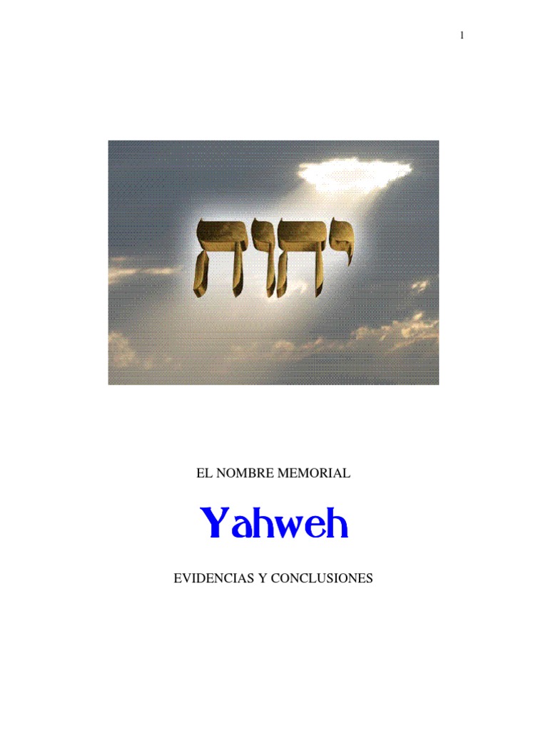 Significado y Relevancia de Yahweh | PDF | Tetragrammaton | Lenguaje hebreo