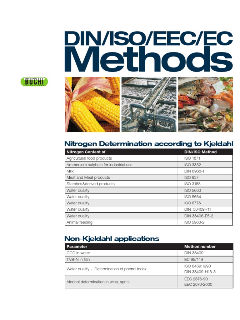 Kjeldahl DIN ISO Methods | PDF | Foods | Chemistry
