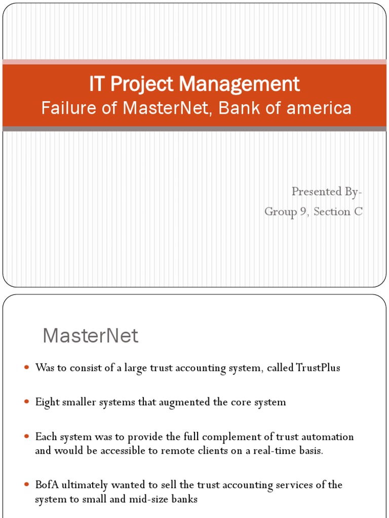 MasterNet, Hemant Gaule | PDF | Bank Of America | Banks