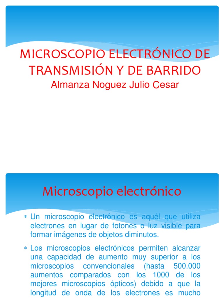 MICROSCOPIO ELECTRÓNICO DE TRANSMISIÓN Y DE BARRIDO (Autoguardado ...