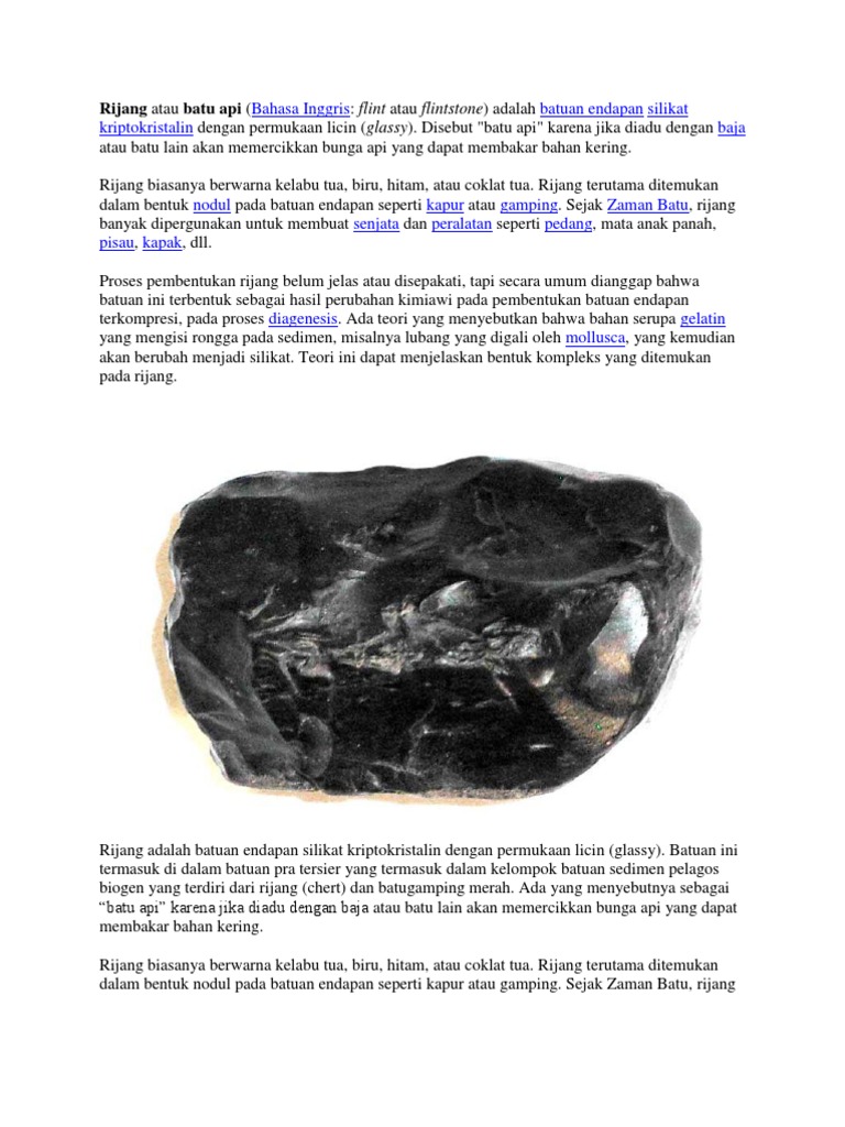 Geologi dan Sejarah Rijang | PDF