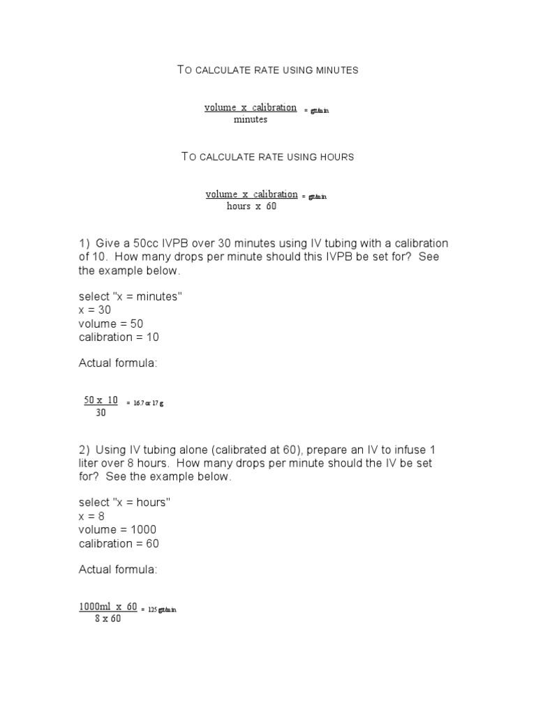 IV Calculation | PDF