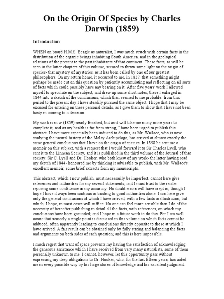 Charles - Darwin.-.On The Origin of Species | PDF | On The Origin Of ...