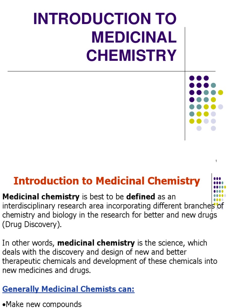 3-Introduction to Medicinal Chemistry-And Physicochemical Properties ...