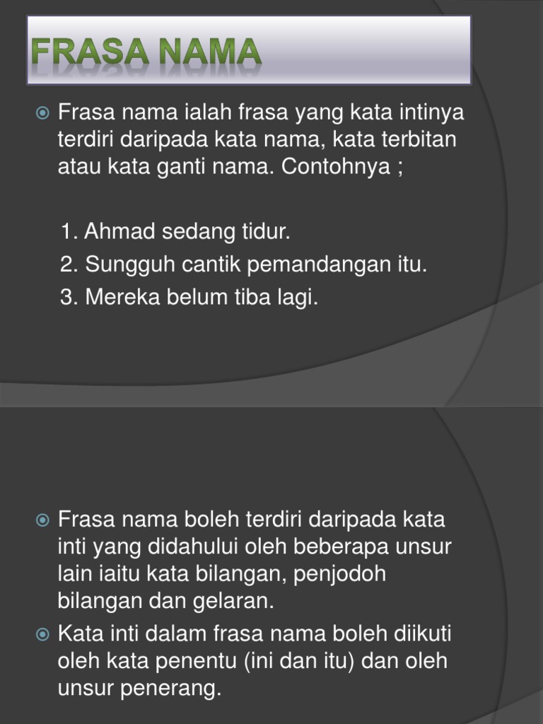 Frasa Nama | PDF