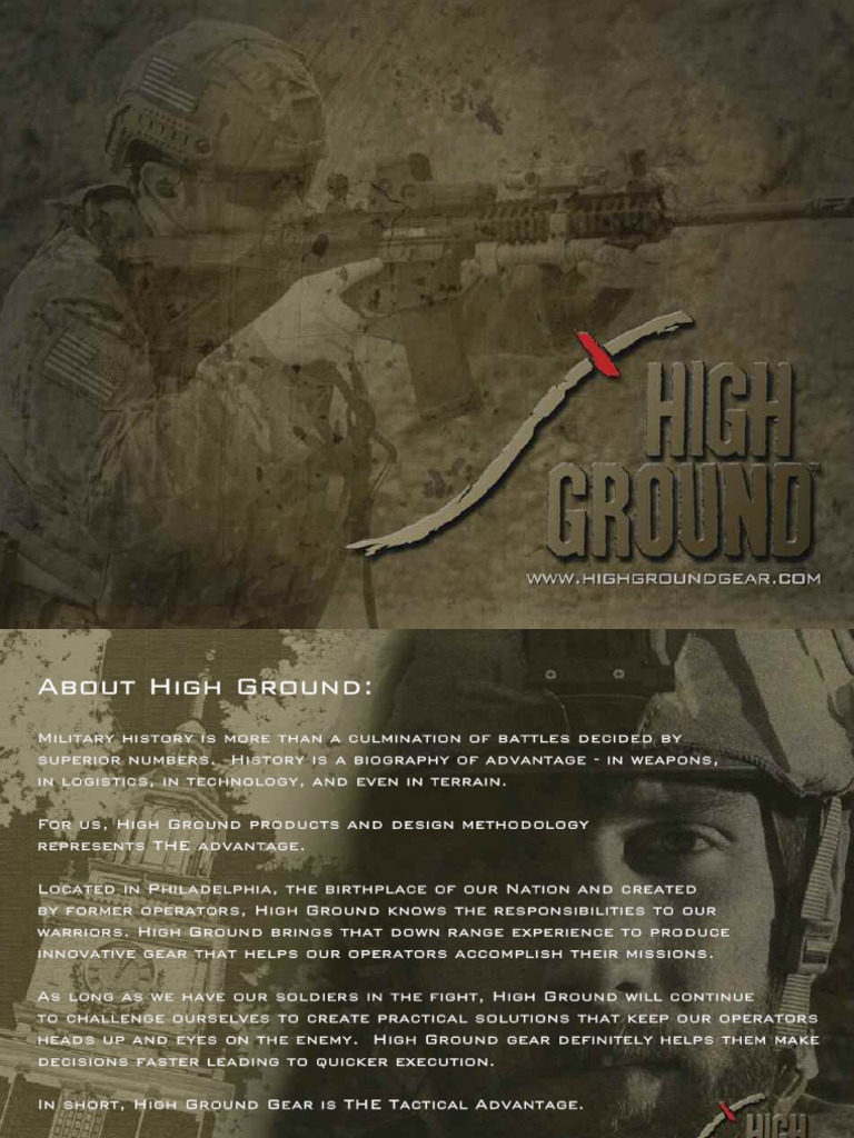2013 High Ground Catalog | PDF | Military Equipment | Equipment