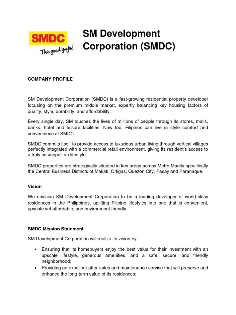 SMDC Company Profile | Companies | Business